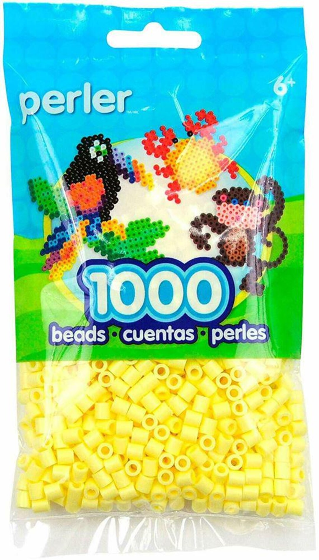 1,000pc Pastel Yellow Color Perler Brand Fuse Melting Beads DIY Kids ...