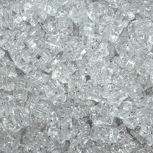 Jet Glitter Sparkle Stars Beads 100pc Made in USA Crafting | Etsy