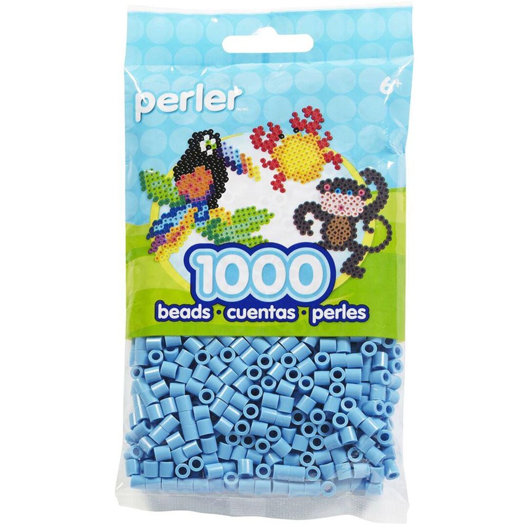 1,000pc Pastel Blue Color Perler Brand Fuse Melting Beads DIY Kids ...