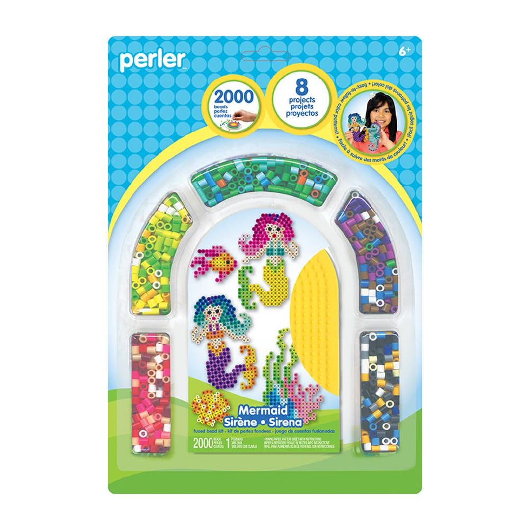 Mermaid Activity Perler Brand Activity Kit Fuse Melting Beads DIY Kids ...