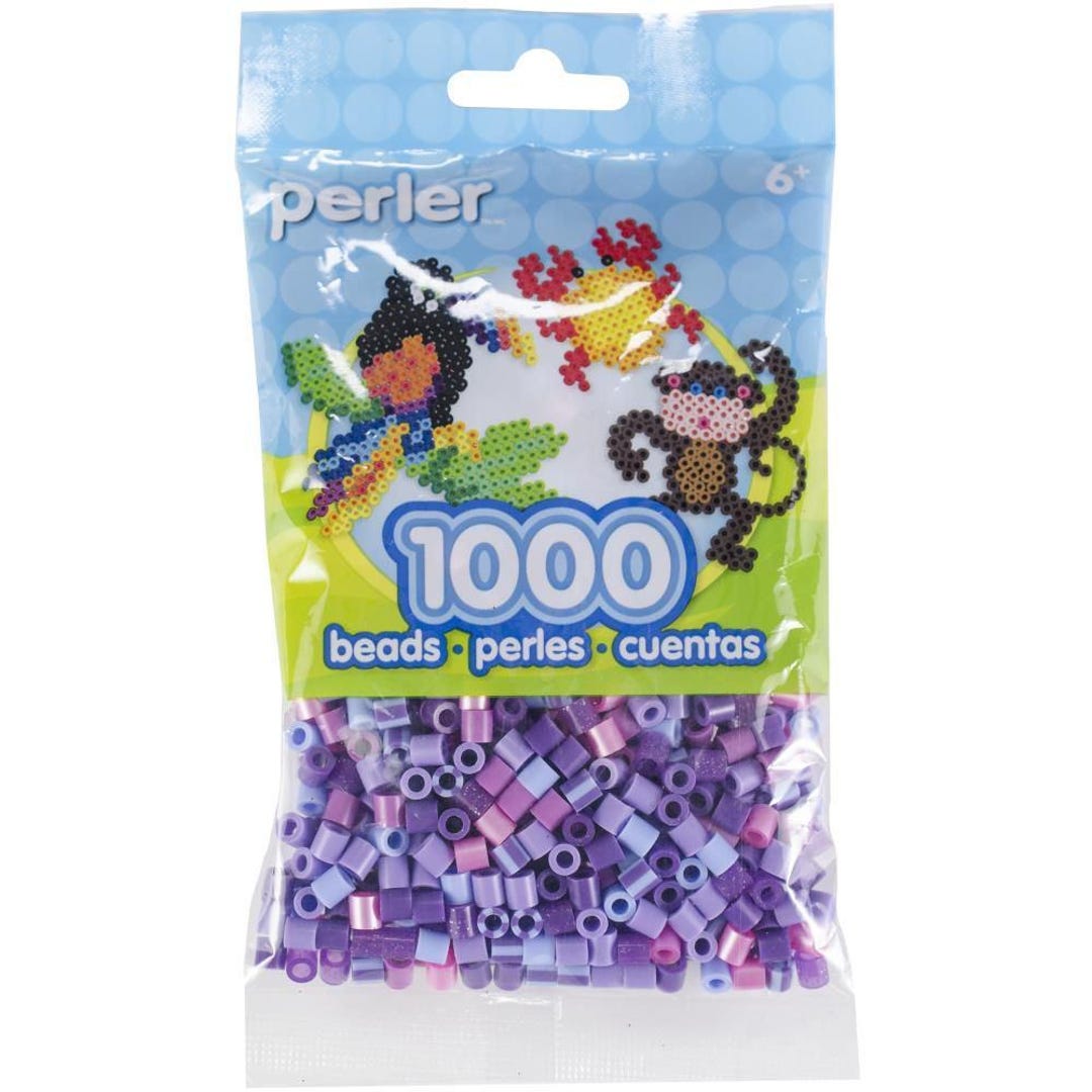 1,000pc Jewel Tone Purple Mix Color Perler Brand Fuse Melting Beads DIY ...