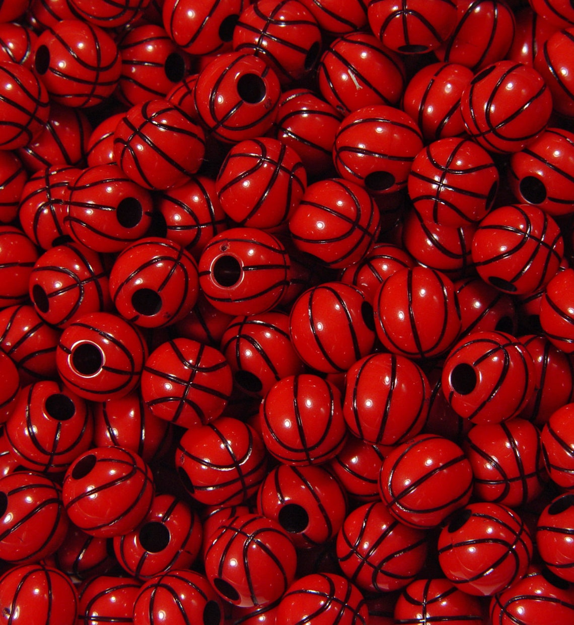 Basketball Beads 60pc for School Sports Fundraisers Jewelry - Etsy