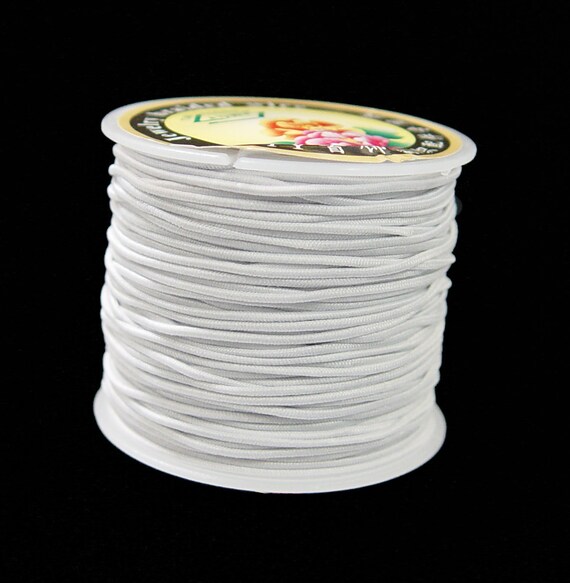 1mm White Elastic Craft Cord String 21m/68ft Spool - Etsy