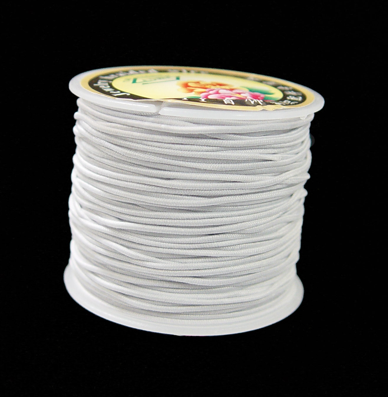1mm White Elastic Craft Cord String 21m/68ft Spool - Etsy