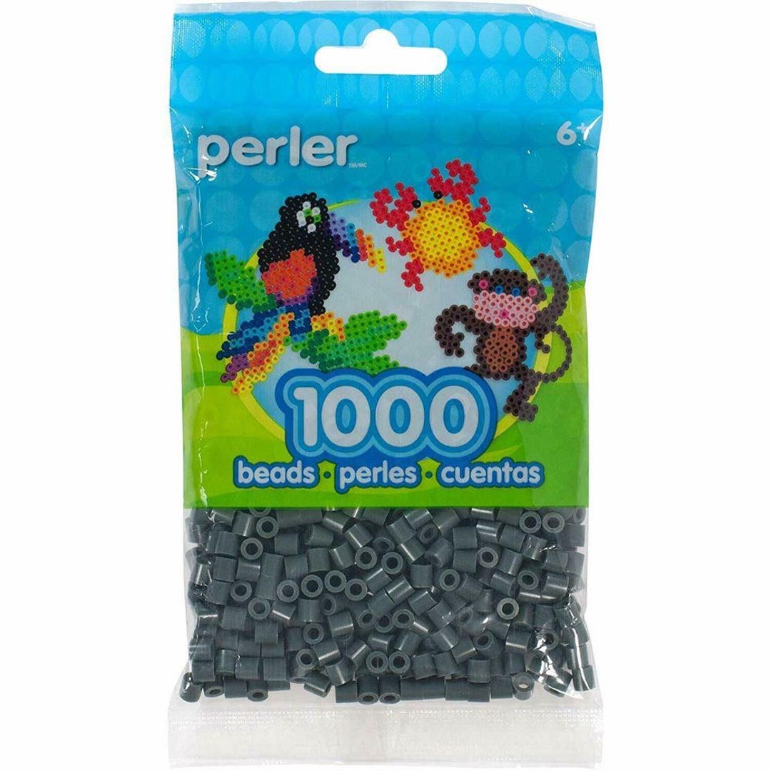 1,000pc Charcoal Color Perler Brand Fuse Melting Beads DIY Kids Crafts ...