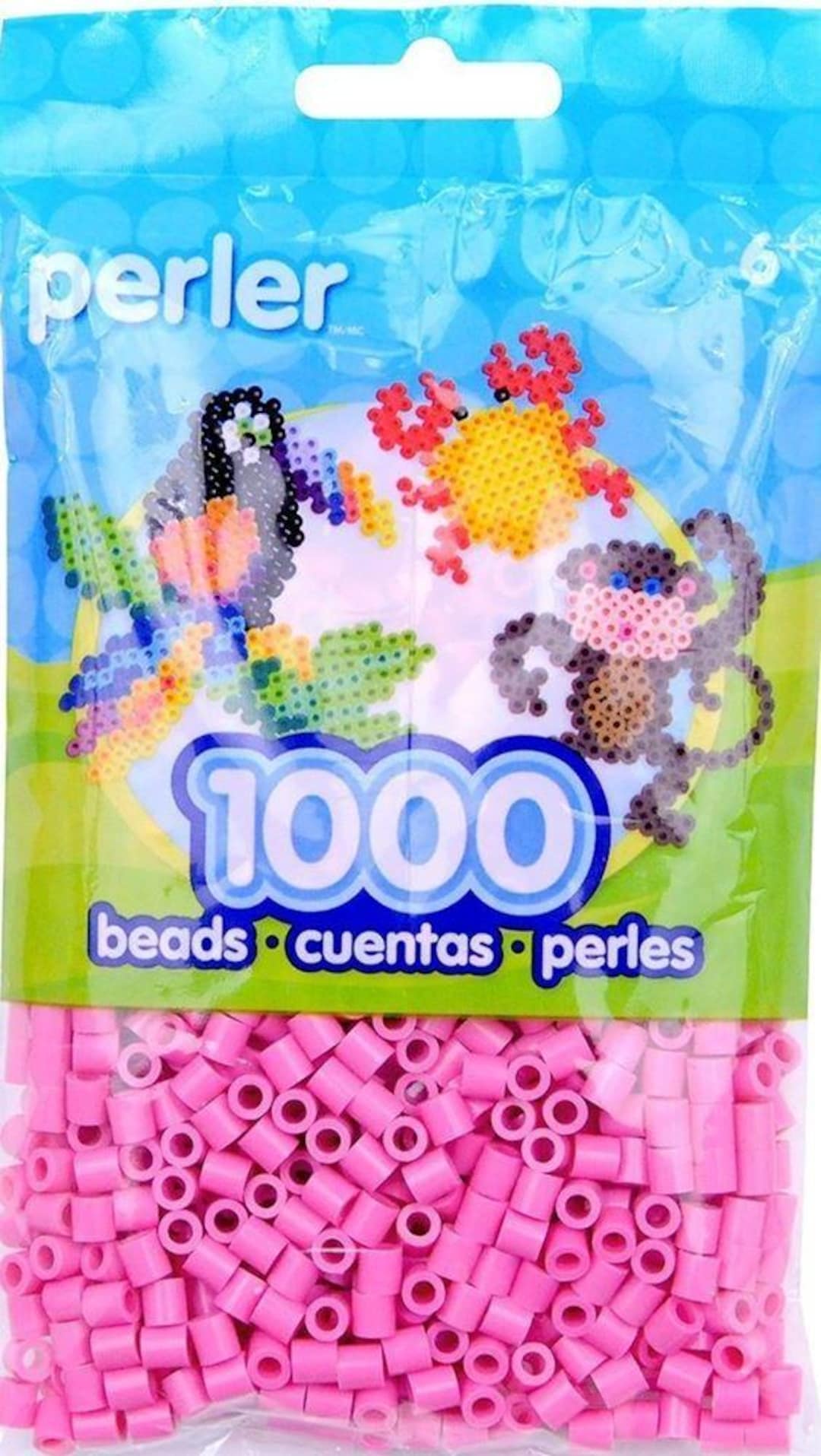 1,000pc Bubblegum Pink Color Perler Brand Fuse Melting Beads DIY Kids ...