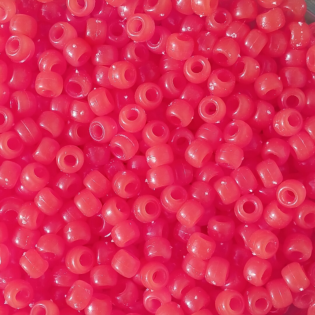 Red Color 100 UV Sun Sensitive Changing Pony Beads for School Science ...