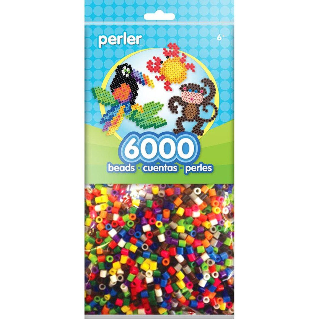 6,000pc Multi Colors Perler Brand Fuse Melting Beads DIY Kids Crafts ...