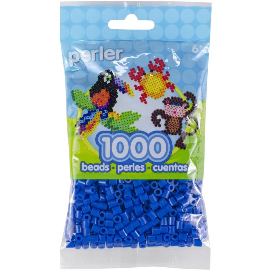 1,000pc Cobalt Blue Color Perler Brand Fuse Melting Beads DIY Kids ...