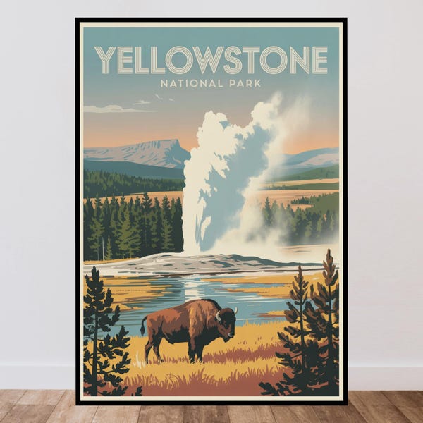 Yellowstone Poster - Etsy UK
