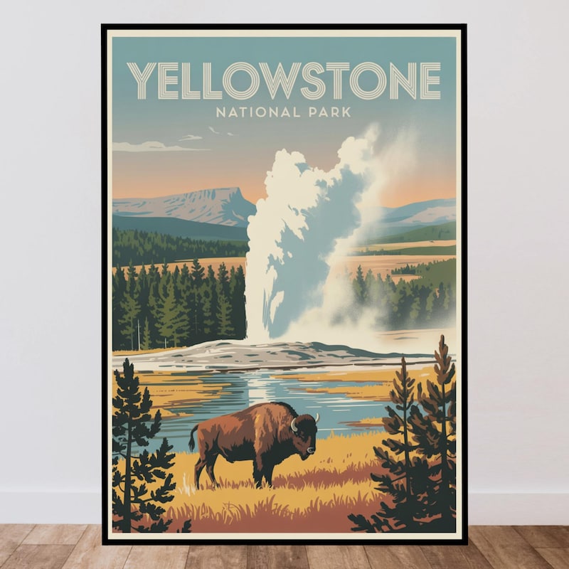 Yellowstone Poster - Etsy UK