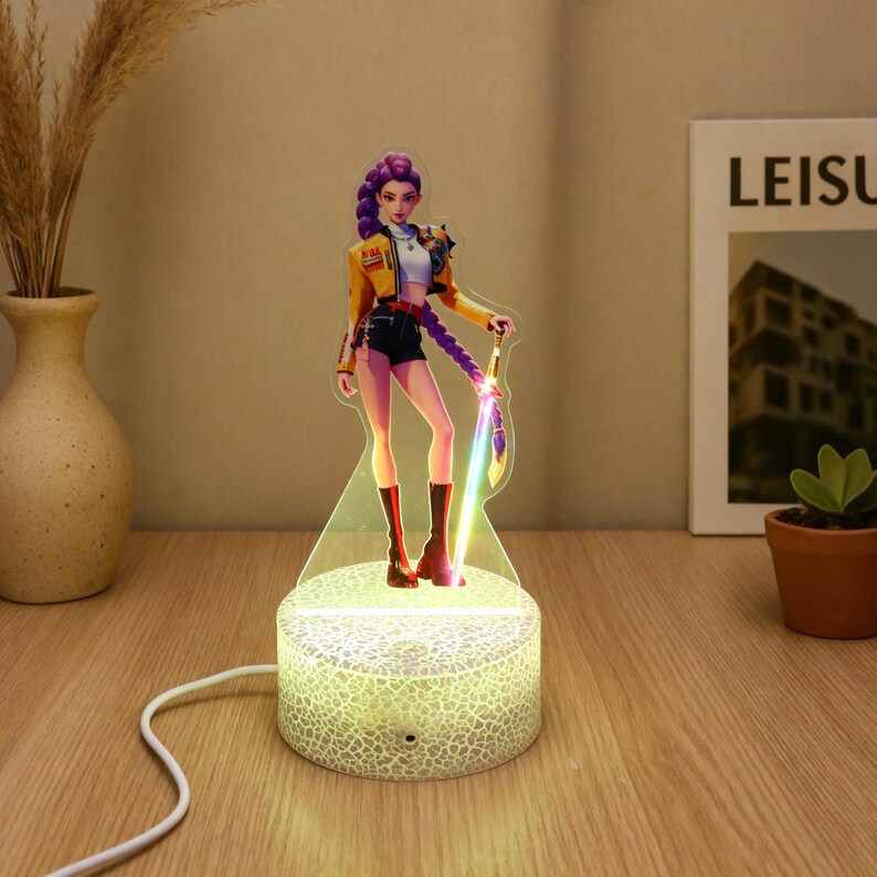 K-pop Demon Hunter LED Standee. Features Rumi, Mira, Zoey, Derpy ...