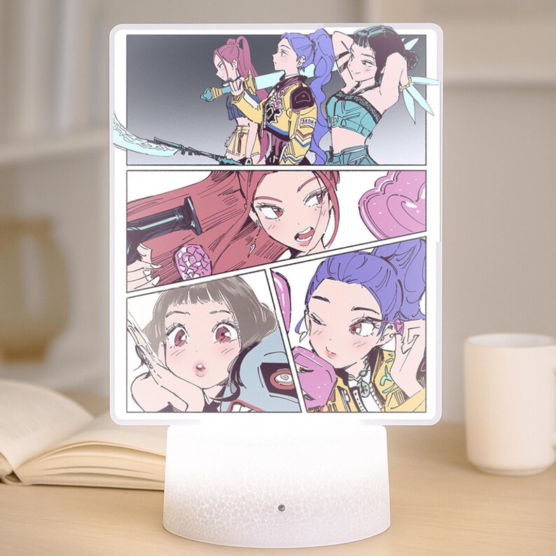 K-pop Demon Hunter LED Standee. Features Rumi, Mira, Zoey. A Light-up ...