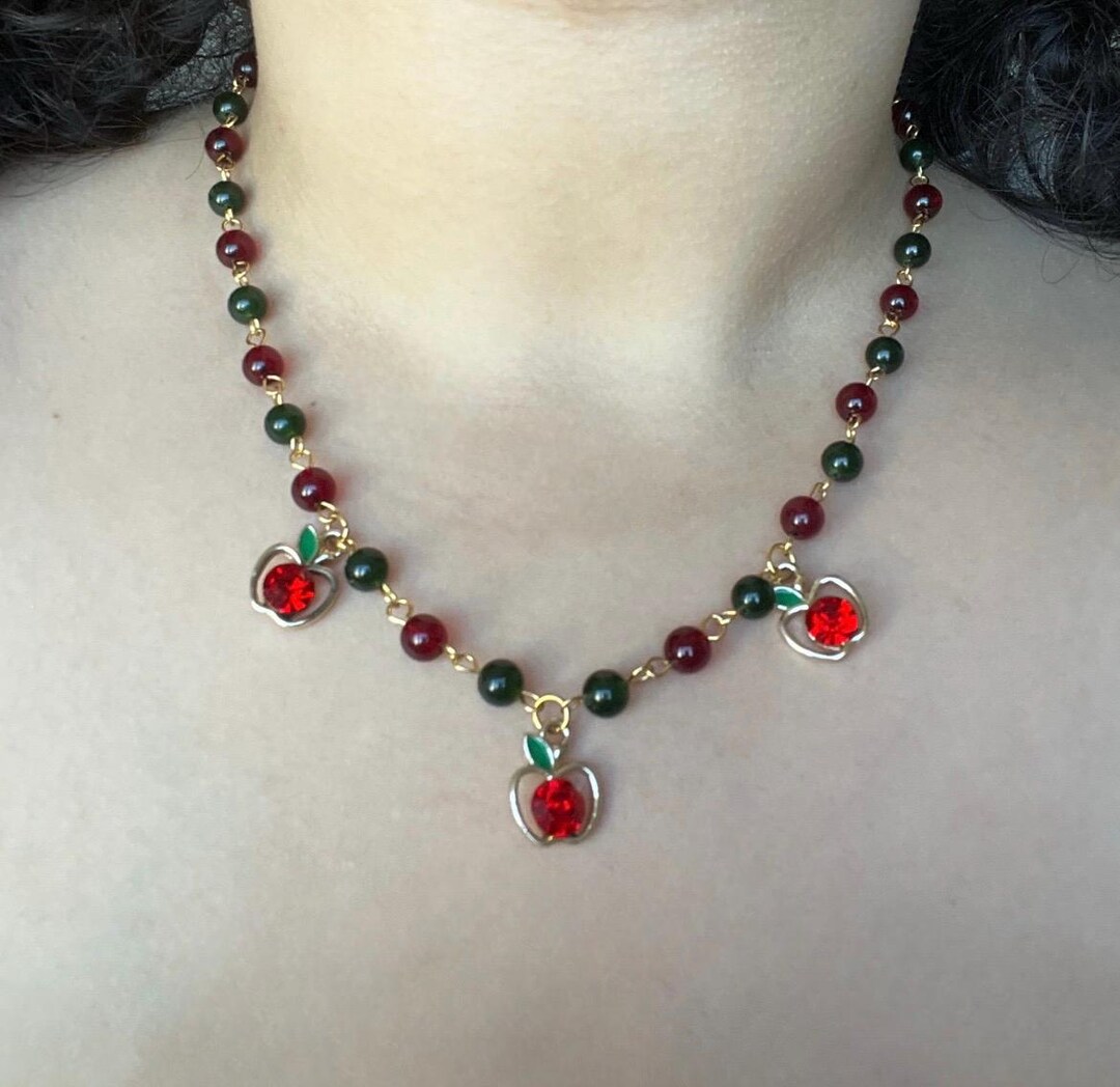 Red Apple Necklace: Apples Charms, Inspired by Caleb From Love and ...