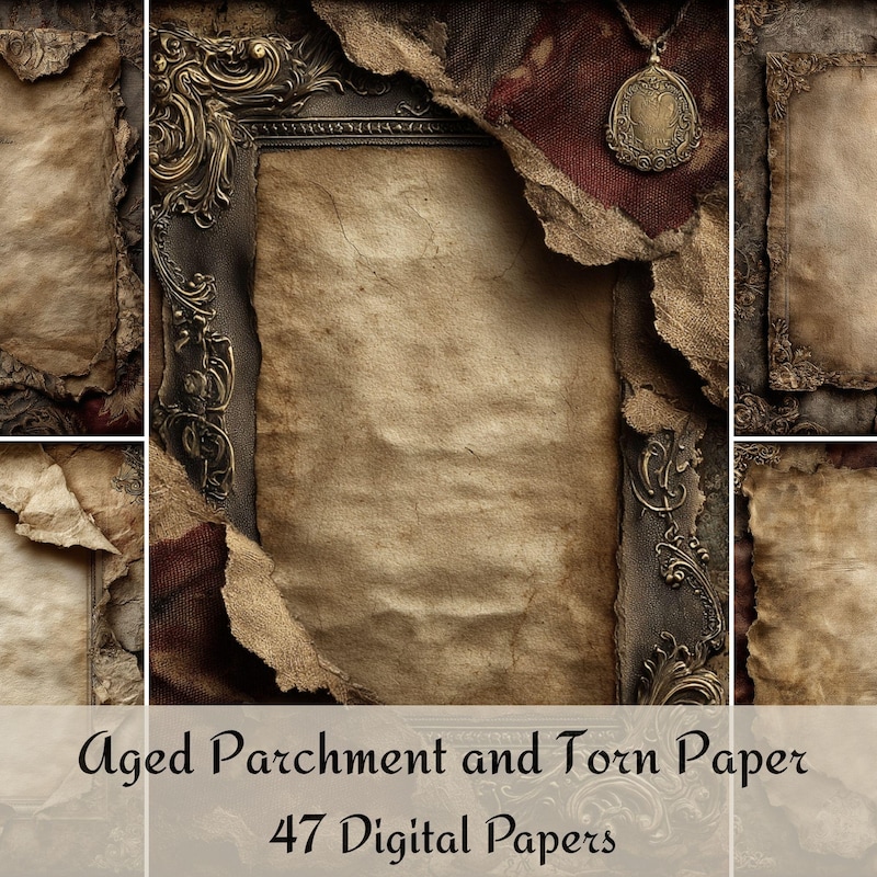 Burnt Scroll Paper - Etsy