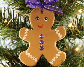 Ceramic Gingerbread Man Ornament - Etsy