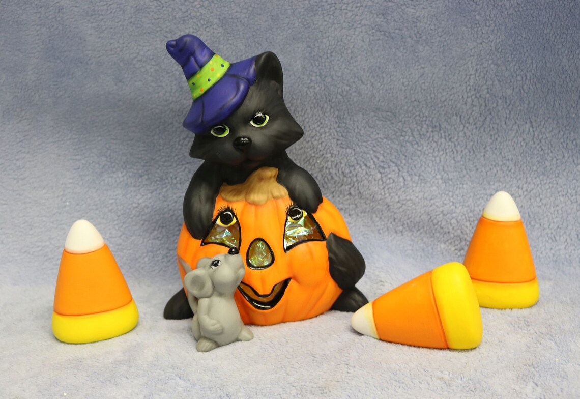 Hand-painted Ceramic Candy Corn: Halloween Decoration - Etsy