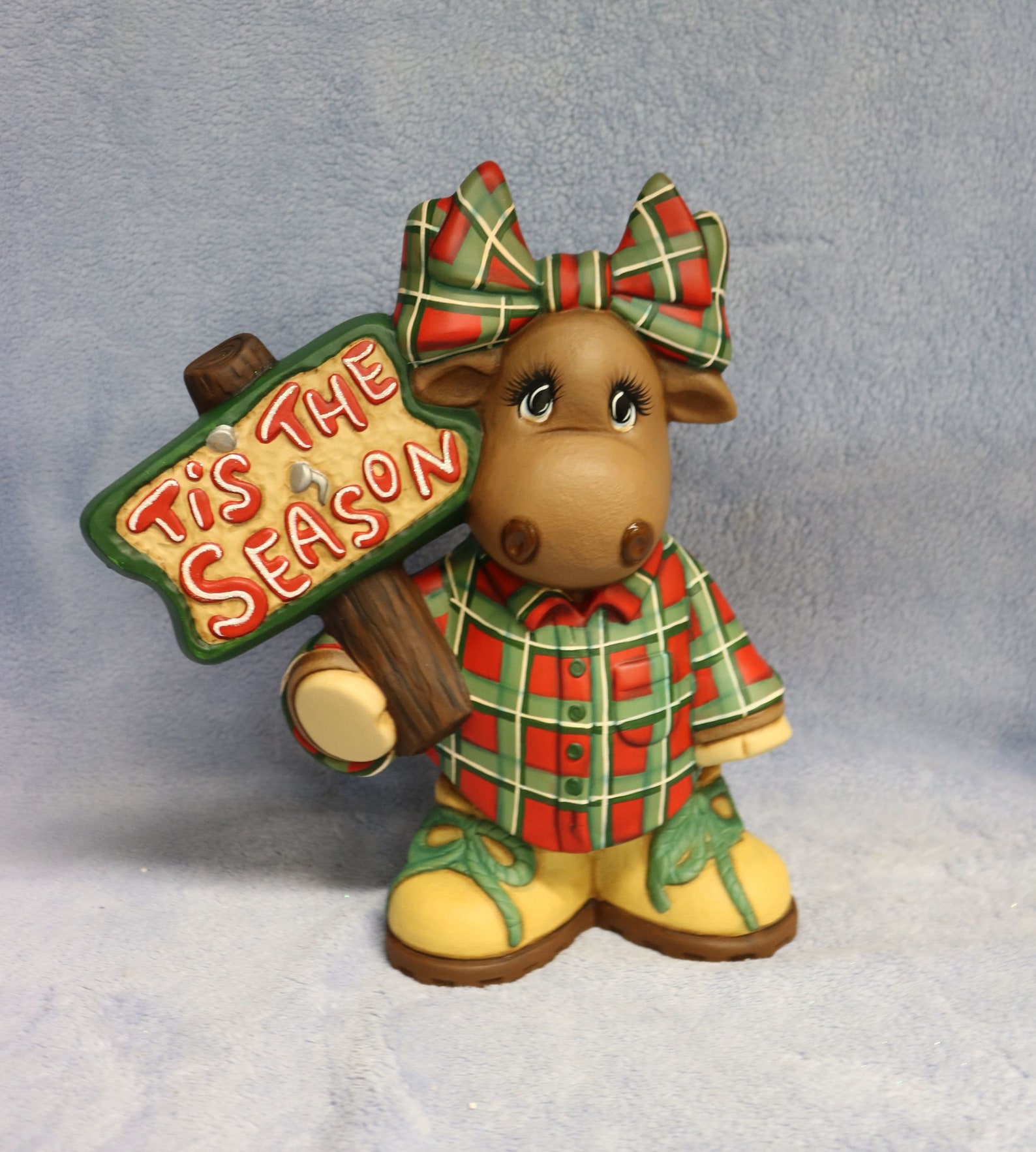 Holiday Moose Ceramic Set Christmas Moose Decorative Moose | Etsy