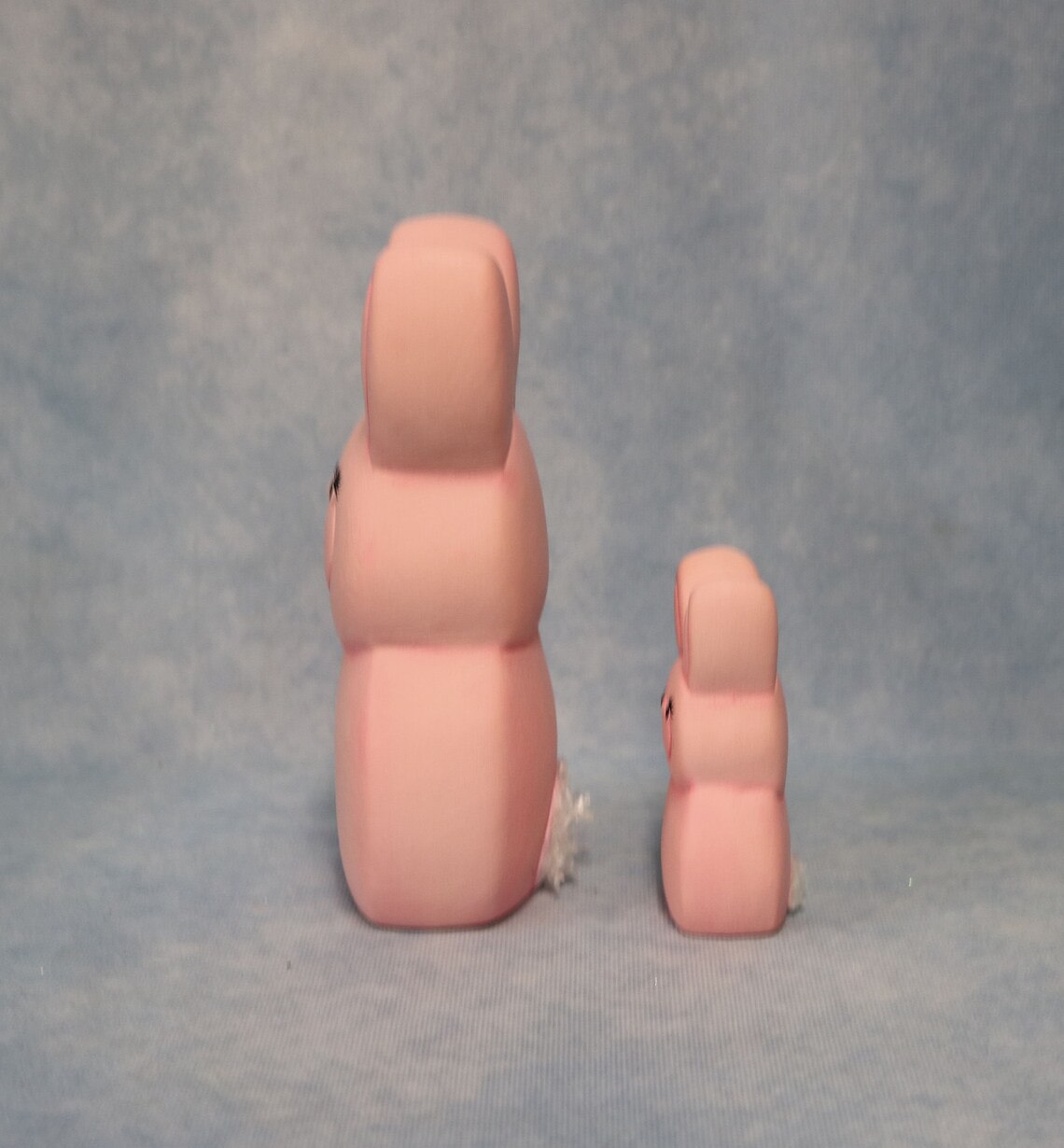 Hand-painted Ceramic Peep Bunnies: Easter Decor - Etsy