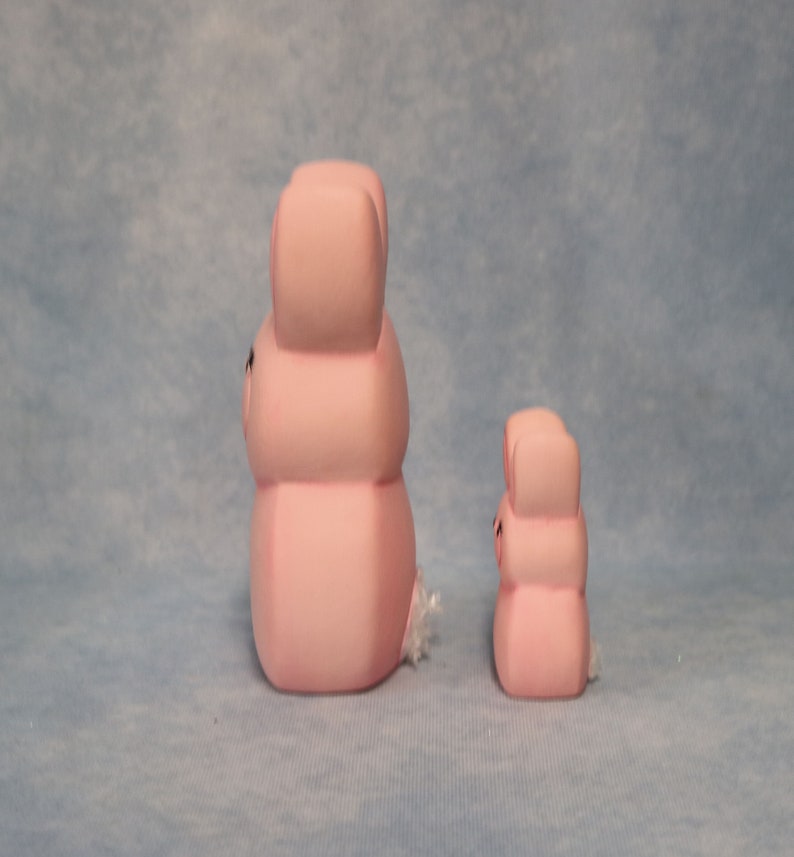 Hand-painted Ceramic Peep Bunnies: Easter Decor - Etsy