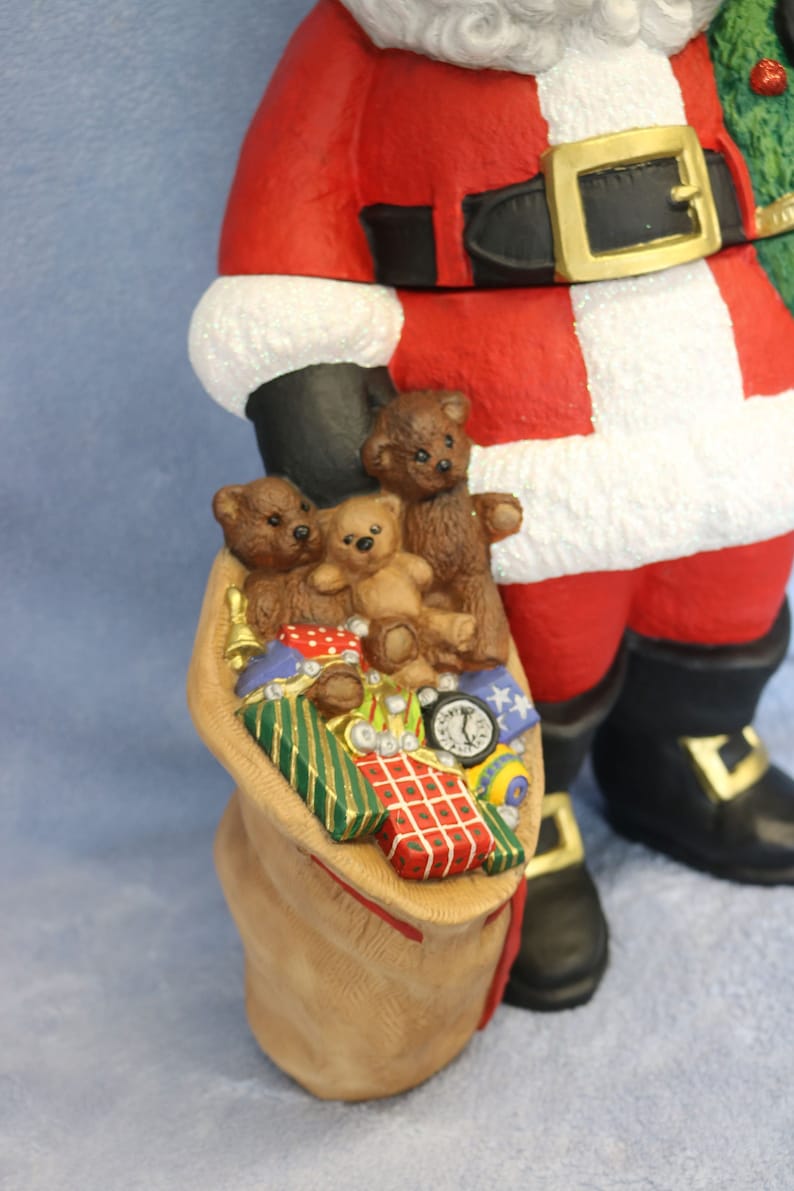 Ceramic Santa Claus Hand Painted Santa Claus Ceramic - Etsy