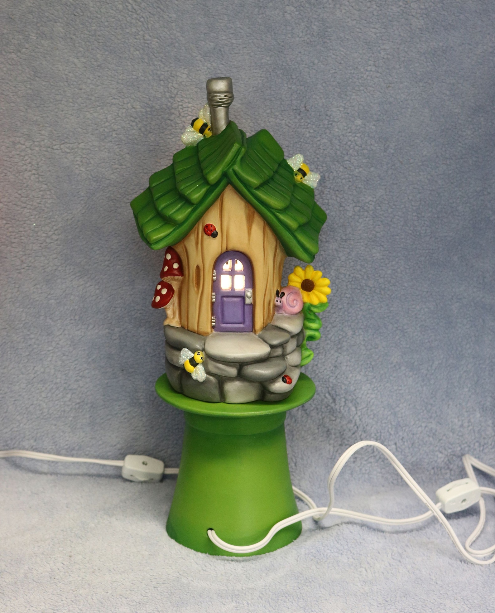 Bumble Bee House Ceramic Hand Painted Garden House Ceramic - Etsy