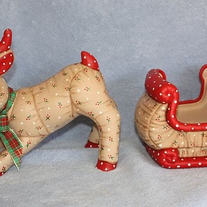 Rudolph Hand painted Ceramic Christmas Reindeer Softy deer | Etsy