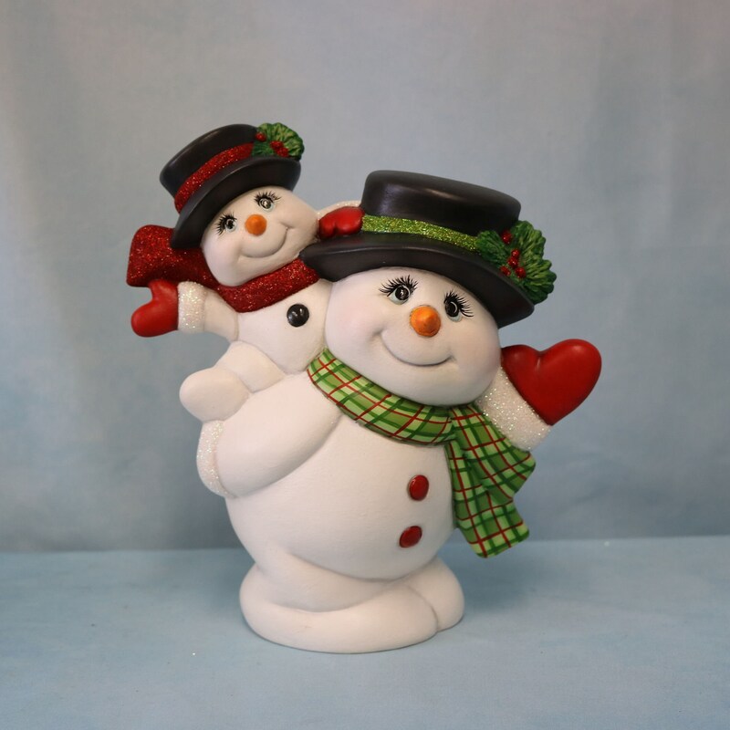 Ceramic Snowman - Etsy