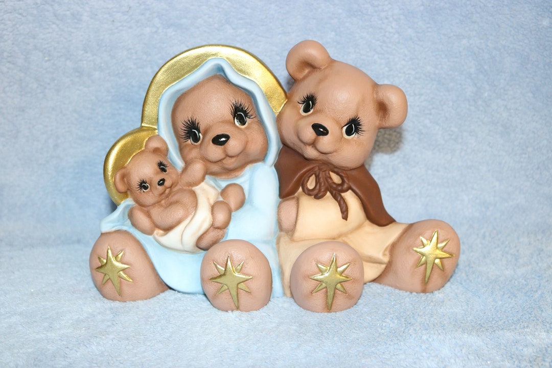 Nativity Bears Collectible Bear Nativity Hand Painted - Etsy