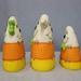 Hand-painted Ceramic Candy Corn With Faces: Halloween Decor - Etsy