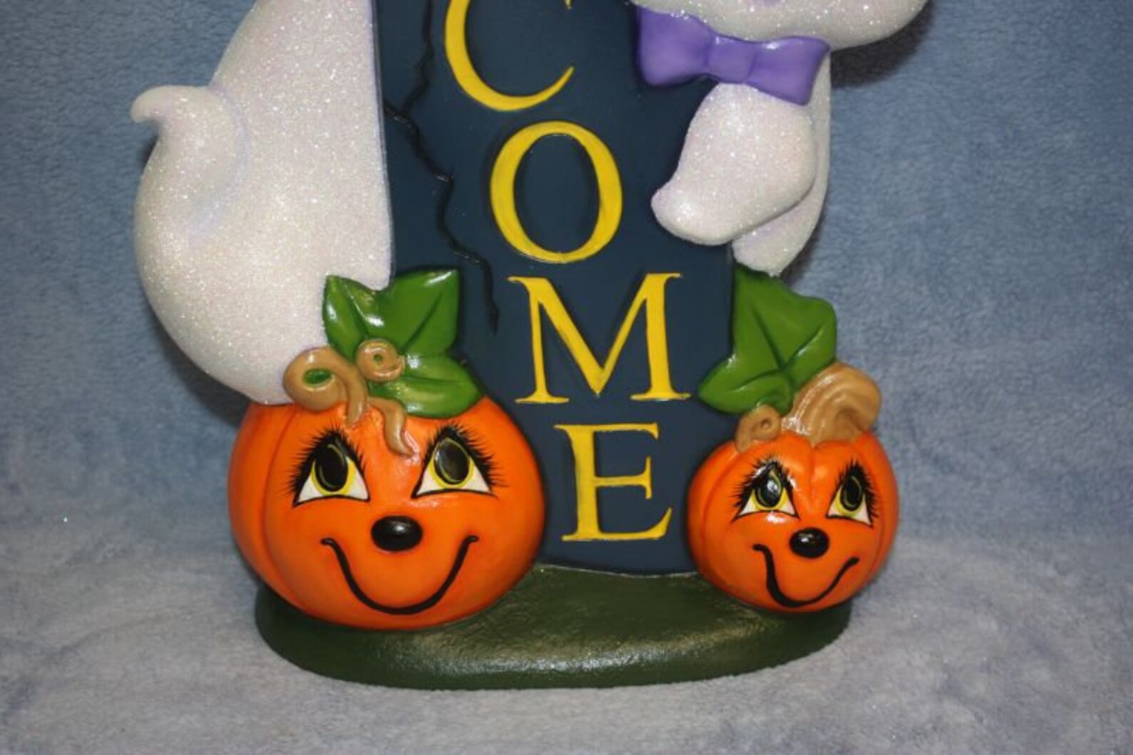 Hand-painted Ceramic Ghost Welcome Sign: Halloween Decoration - Etsy