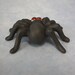 Black Spiders Hand-painted Ceramic Spiders Spiders With Red - Etsy