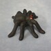 Black Spiders Hand-painted Ceramic Spiders Spiders With Red - Etsy