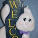 Ghost Welcome Sign, Welcome Halloween Ceramic, Hand-painted Ceramic ...