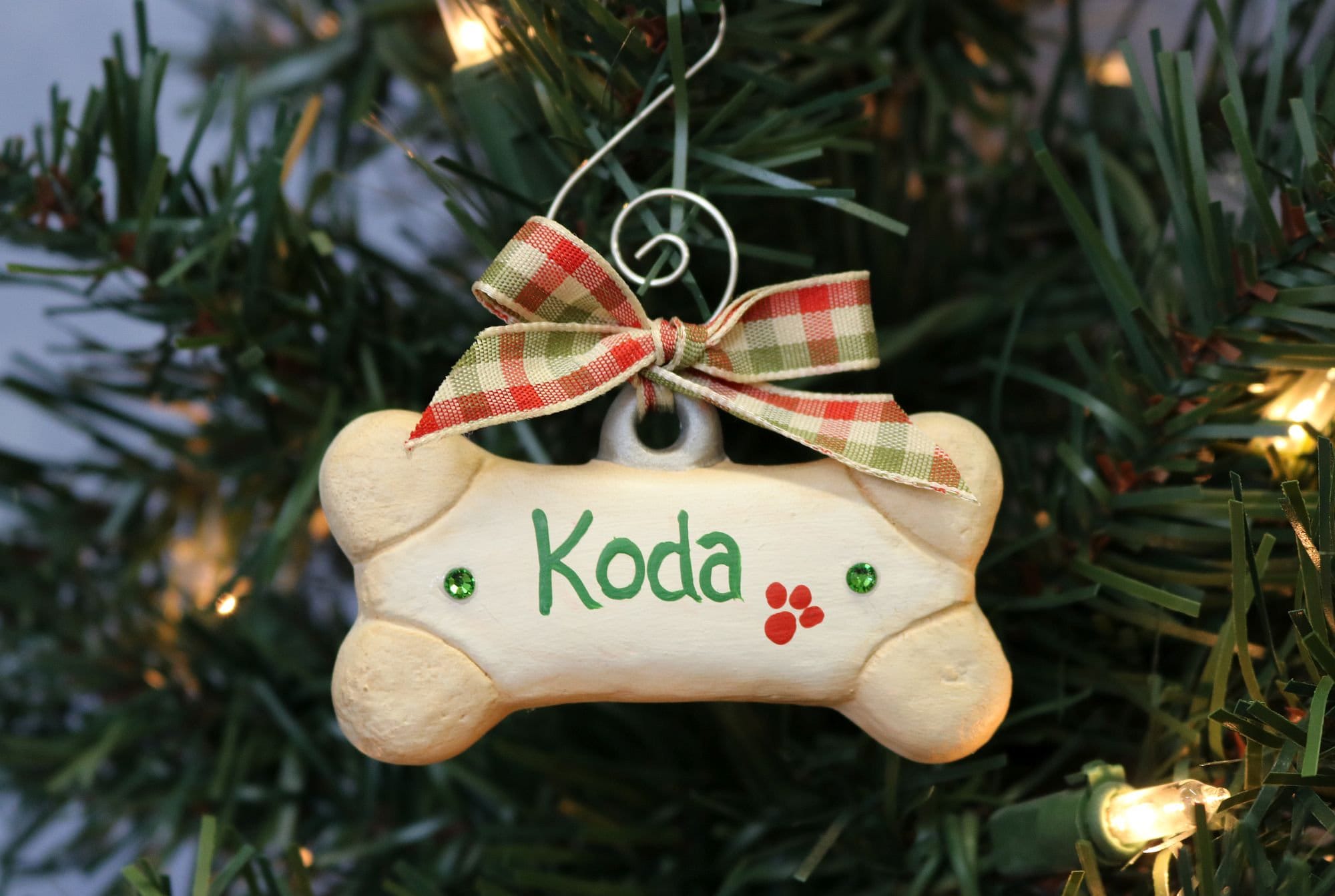 Pet ornament Dog Bone Ornament personalized pet ornament | Etsy