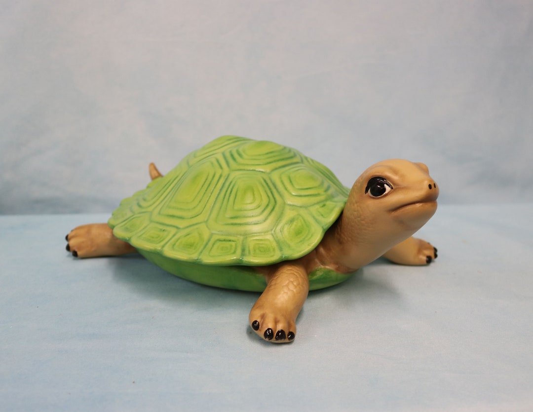 Ceramic Turtle Trinket Holder, Handpainted Turtle, Keepsake Turtle Gift ...