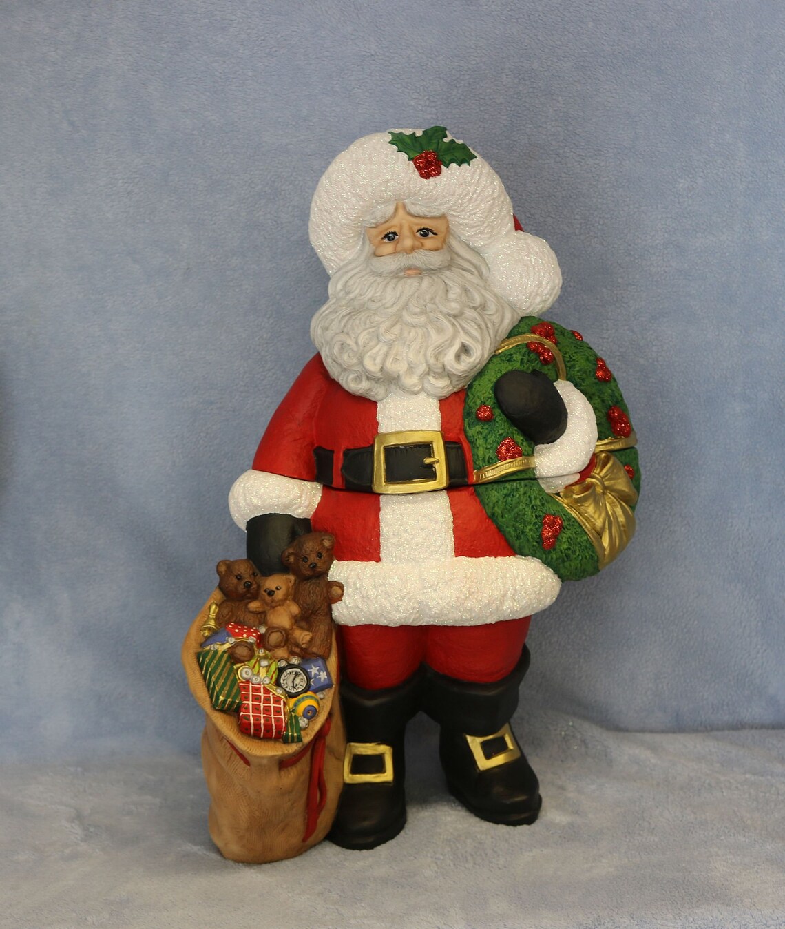 Ceramic Santa Claus Hand Painted Santa Claus Ceramic - Etsy