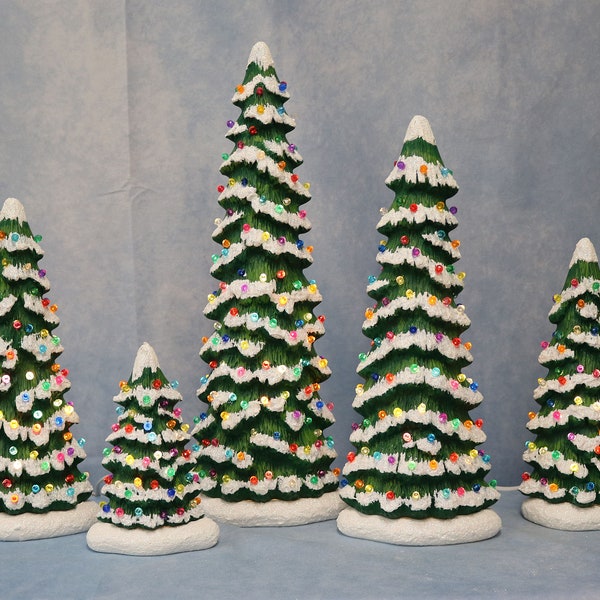 Ceramic Christmas Tree With Lights - Etsy