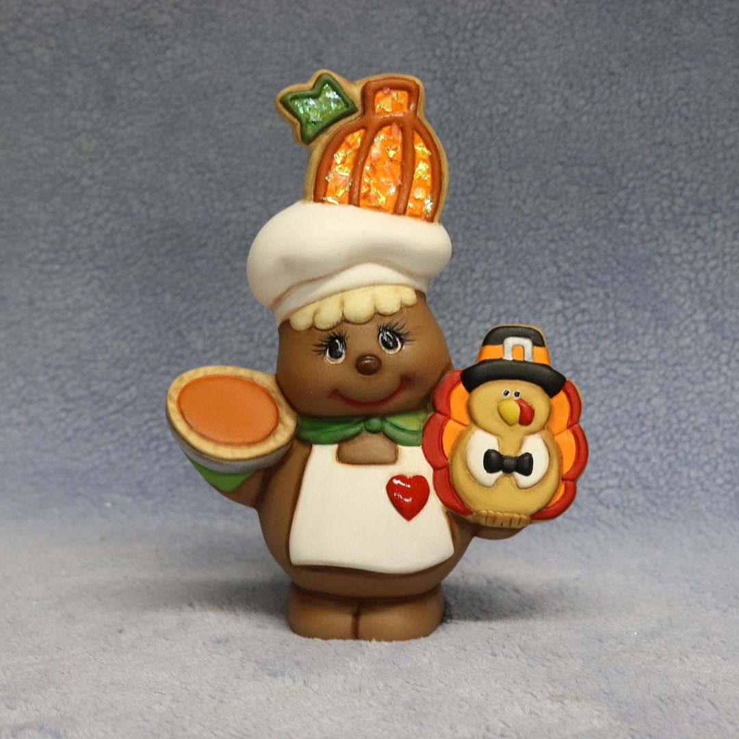 Thanksgiving Gingerbread, Thanksgiving Decoration, Pumpkin Ceramic ...