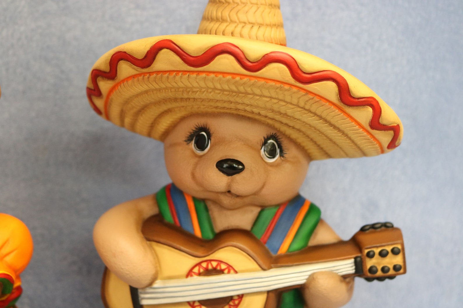 Hispanic Bear Set Ceramic Bear Set Hand-painted Mexican | Etsy
