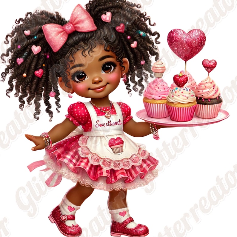Cute Valentines Day Girls Pngs| Ready to Use Transparent Images - Etsy UK