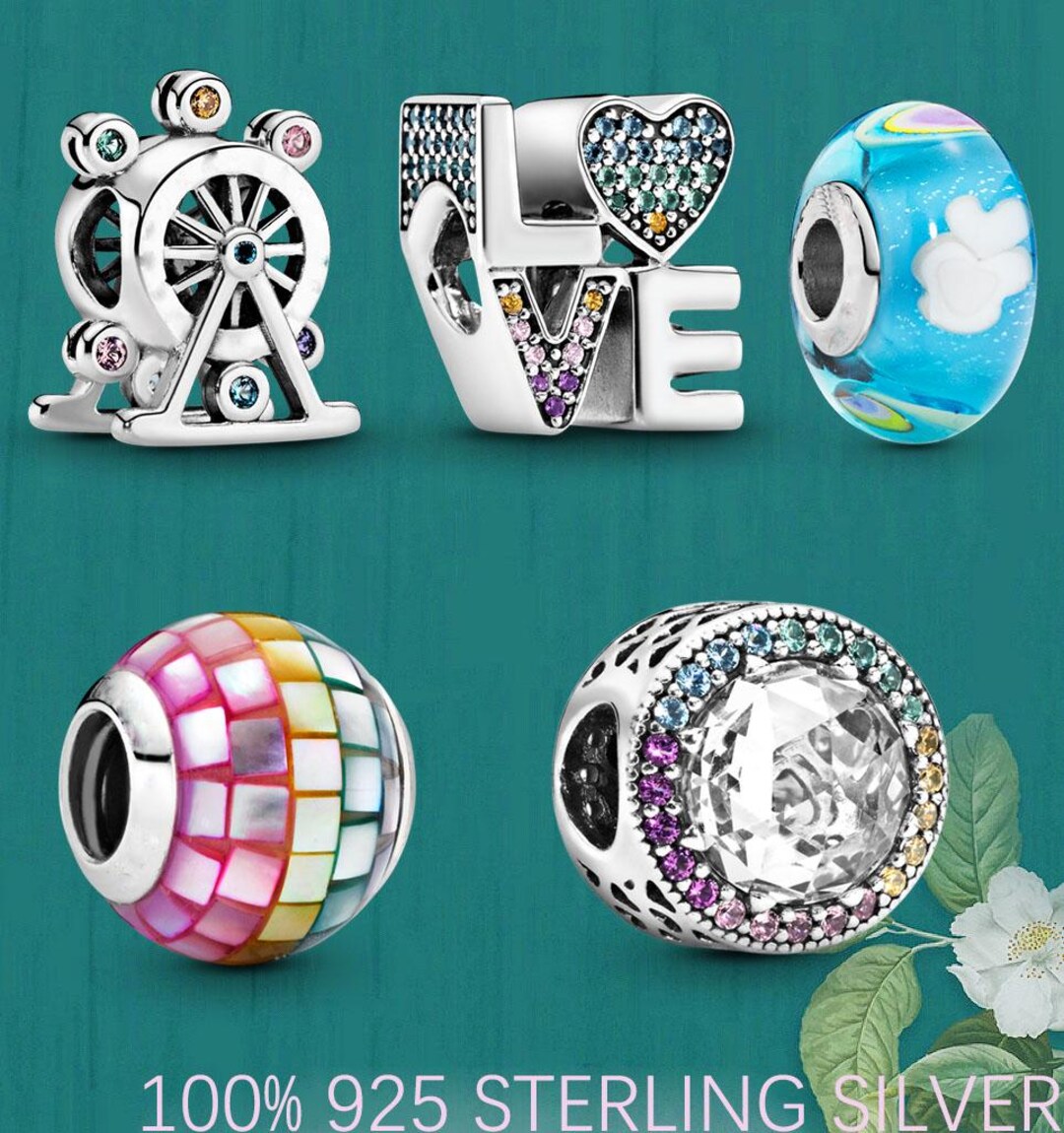 S925 Sterling Silver Rainbow Series Pandora Jewelry Charm - Etsy