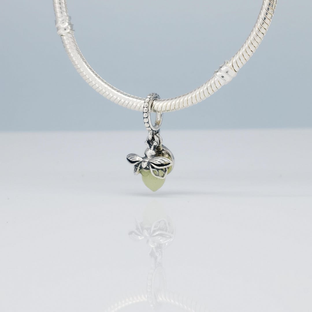 S925 Sterling Silver Glow-in-the-dark Firefly Dangle Pandora Charm - Etsy