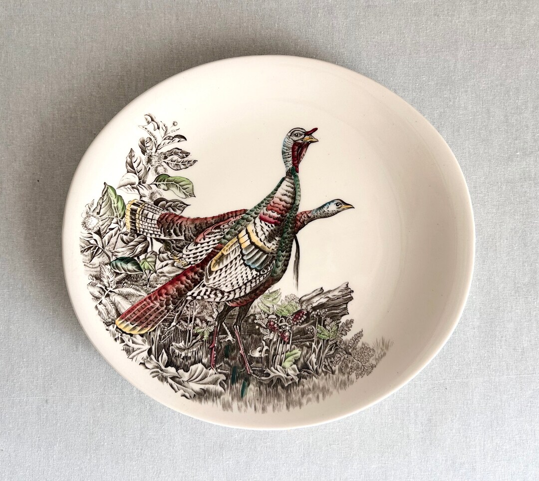 Wild Turkeys Johnson Brothers Game Birds Collection Platter - Etsy