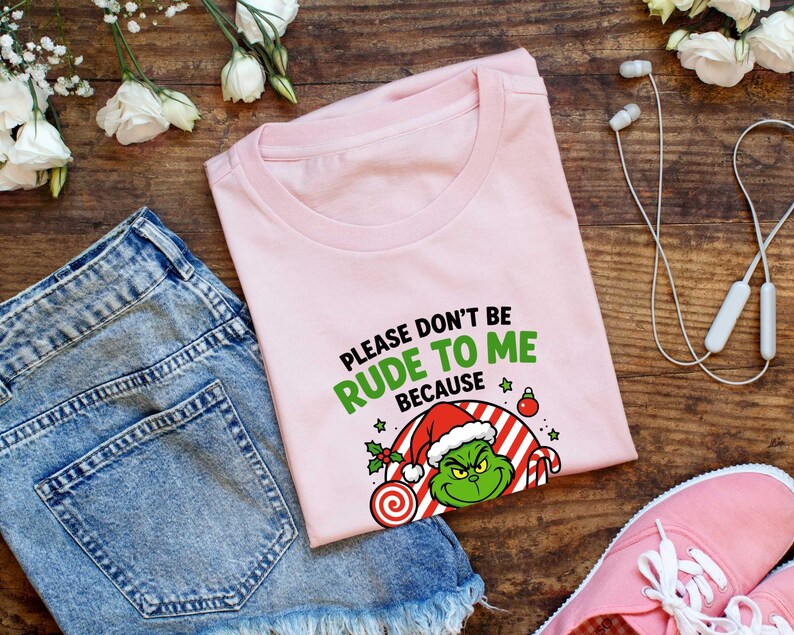 Christmas Mean Guy Please Dont Be Rude to Me SVG Png,green Mean Guy ...