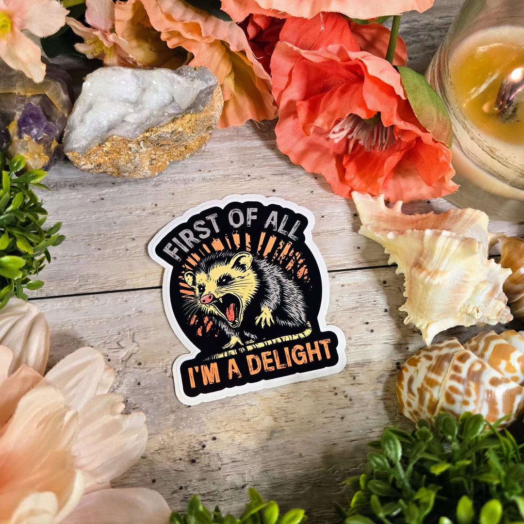 I'm a Delight Vinyl Sticker: Humor Funny Swearing Decal - Etsy