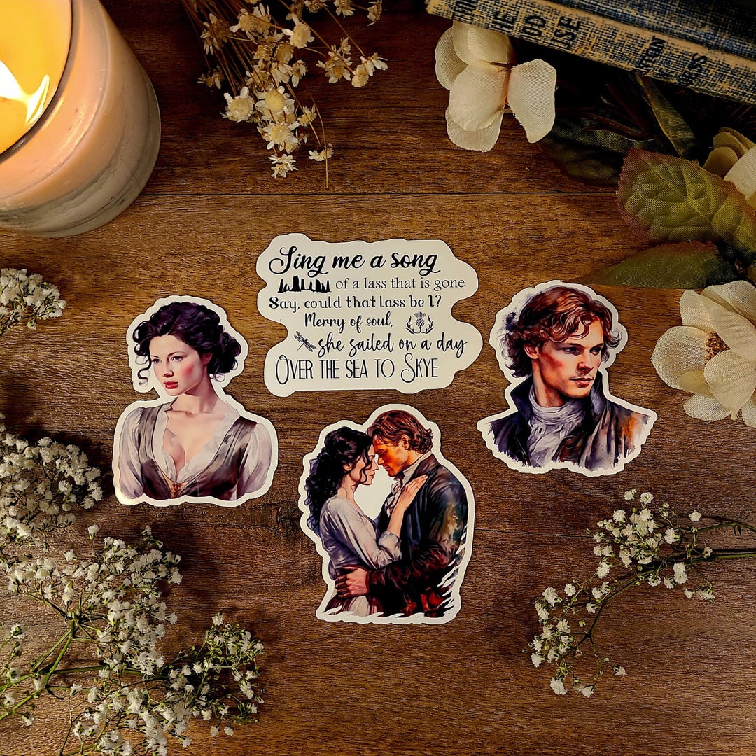 Outlander Vinyl Decal Sticker: Claire & Jamie Sassenach - Etsy