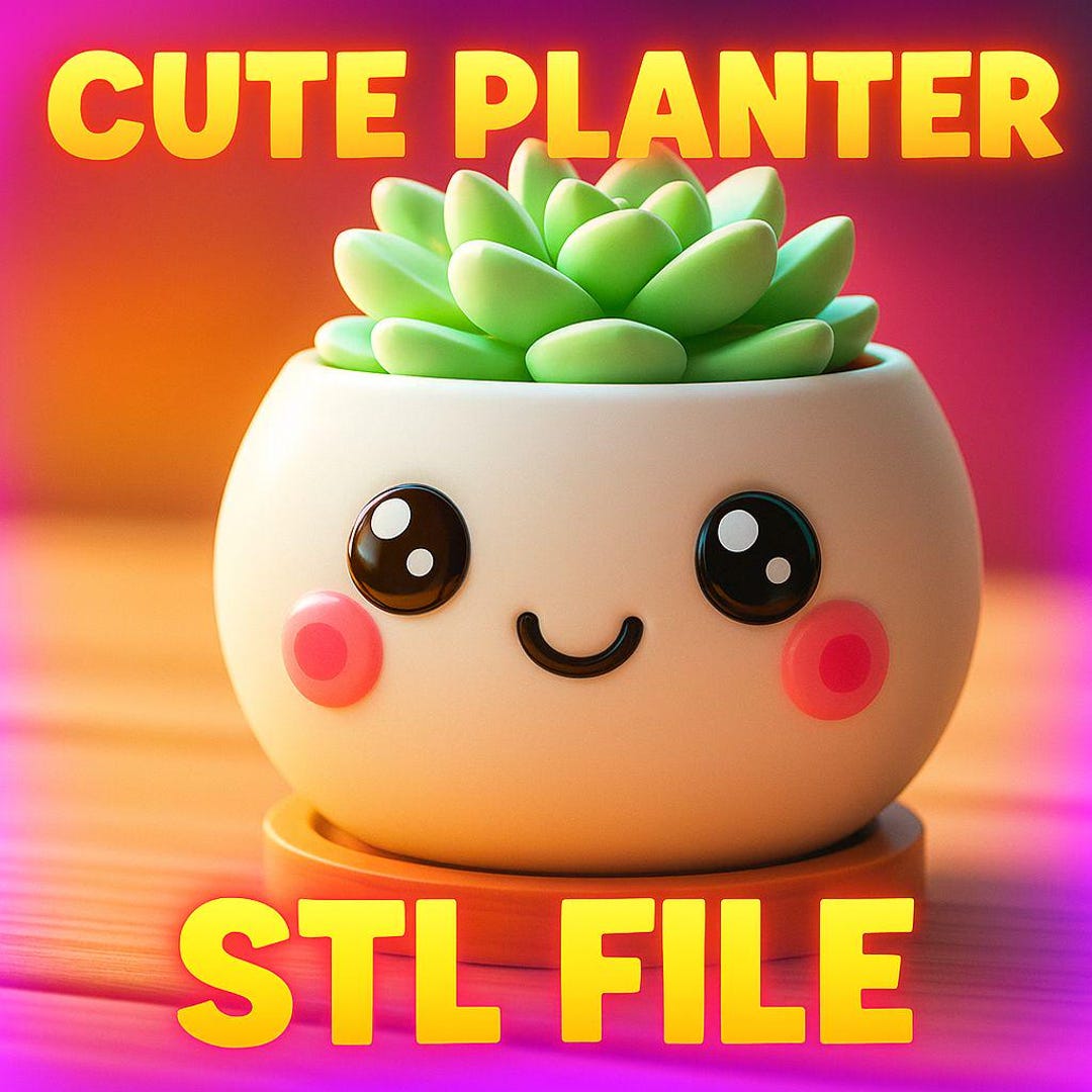 Succulent Planter STL File | 3D Printable Desk Decor - Etsy UK