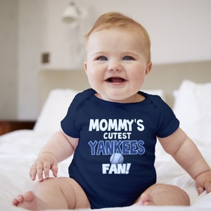 Mommy's Cutest Yankees Fan Baby Bodysuit - Etsy