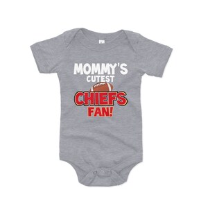 Mommys Cuttest Chiefs Fan Baby Bodysuit - Etsy